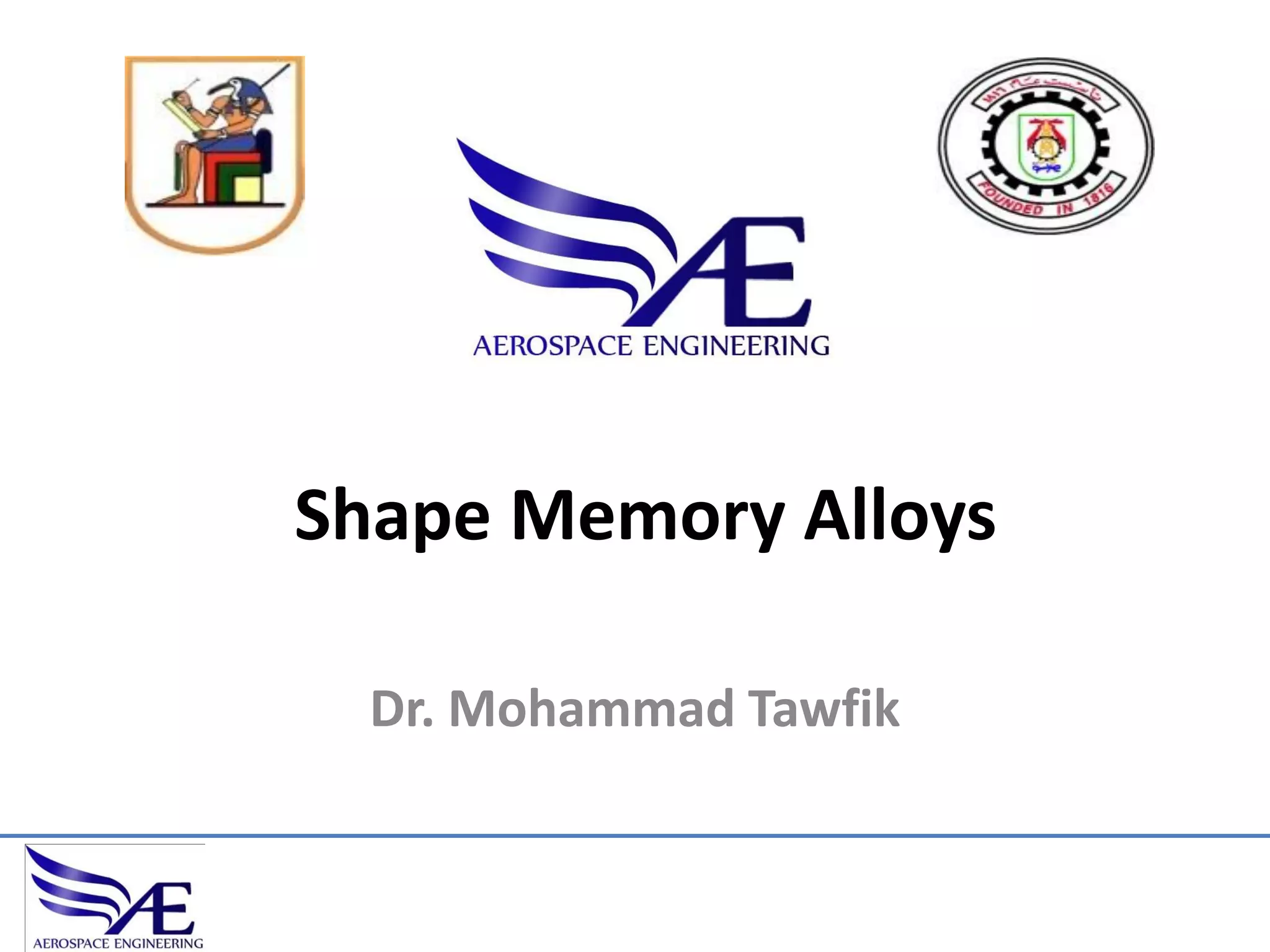 Aero495 Shape Memory Alloys SMA | PPT
