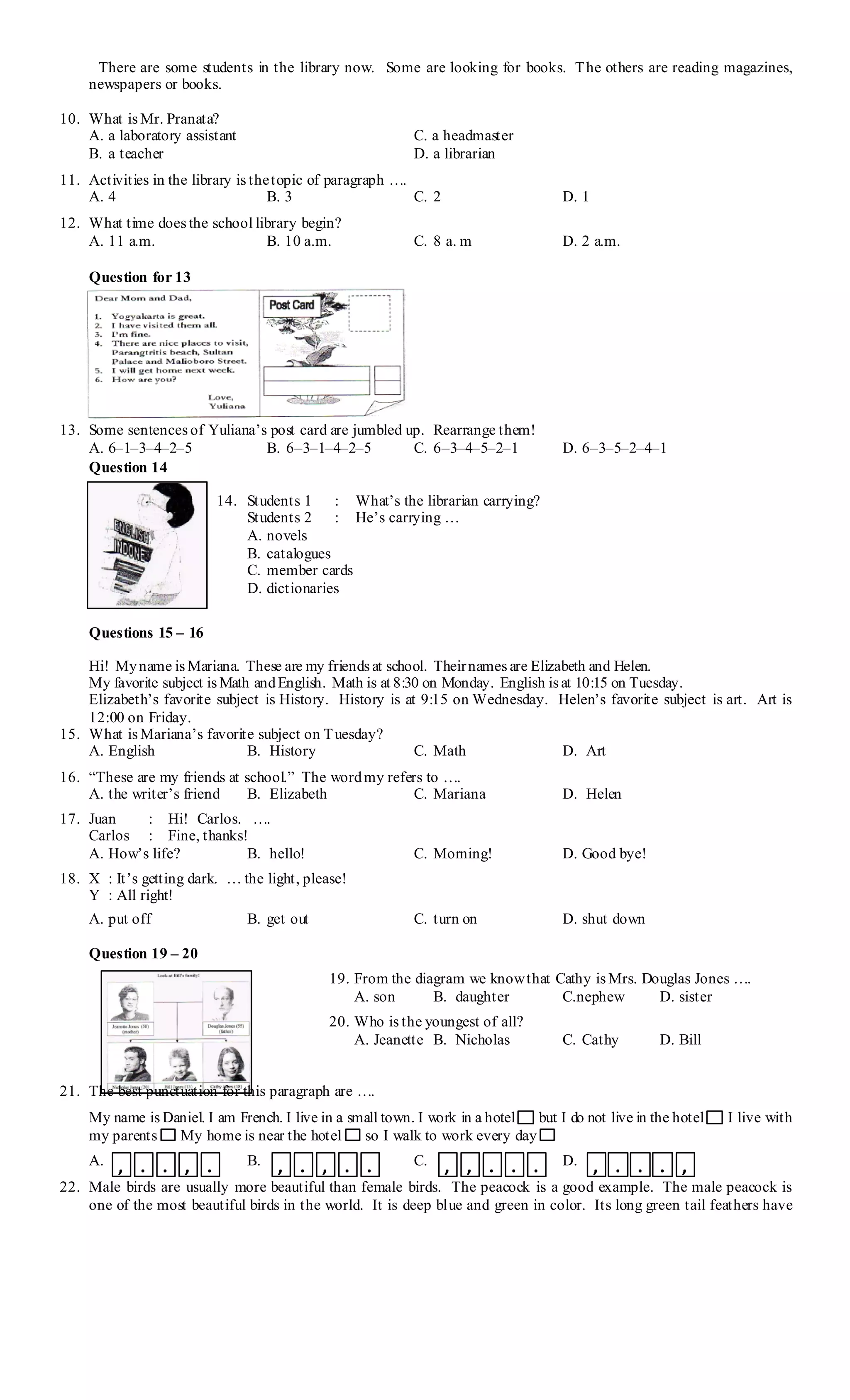 02 soal bhs inggris kls 7 | PDF