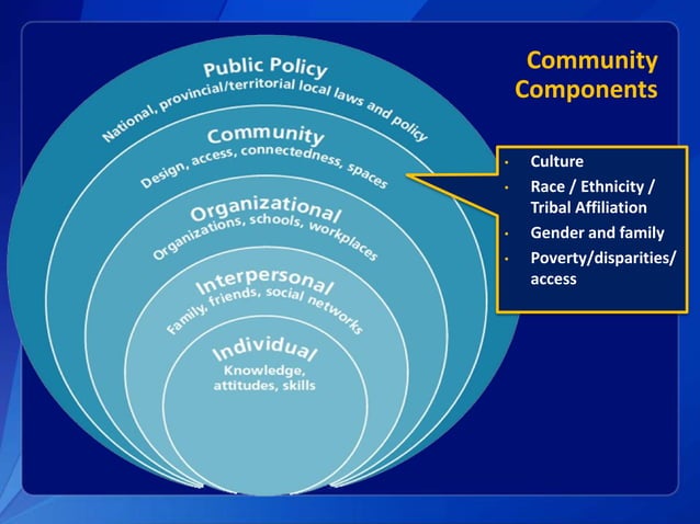 Socio Ecological Model Review | PPTX | Children\'s Health | Healthy Living