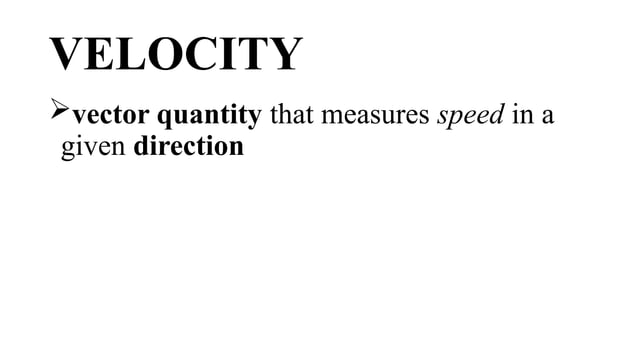 Speed and Velocity PowerPoint Presentation | PPT