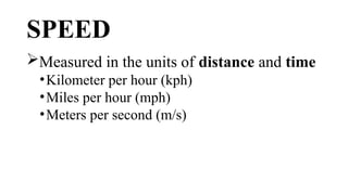 Speed and Velocity PowerPoint Presentation | PPT