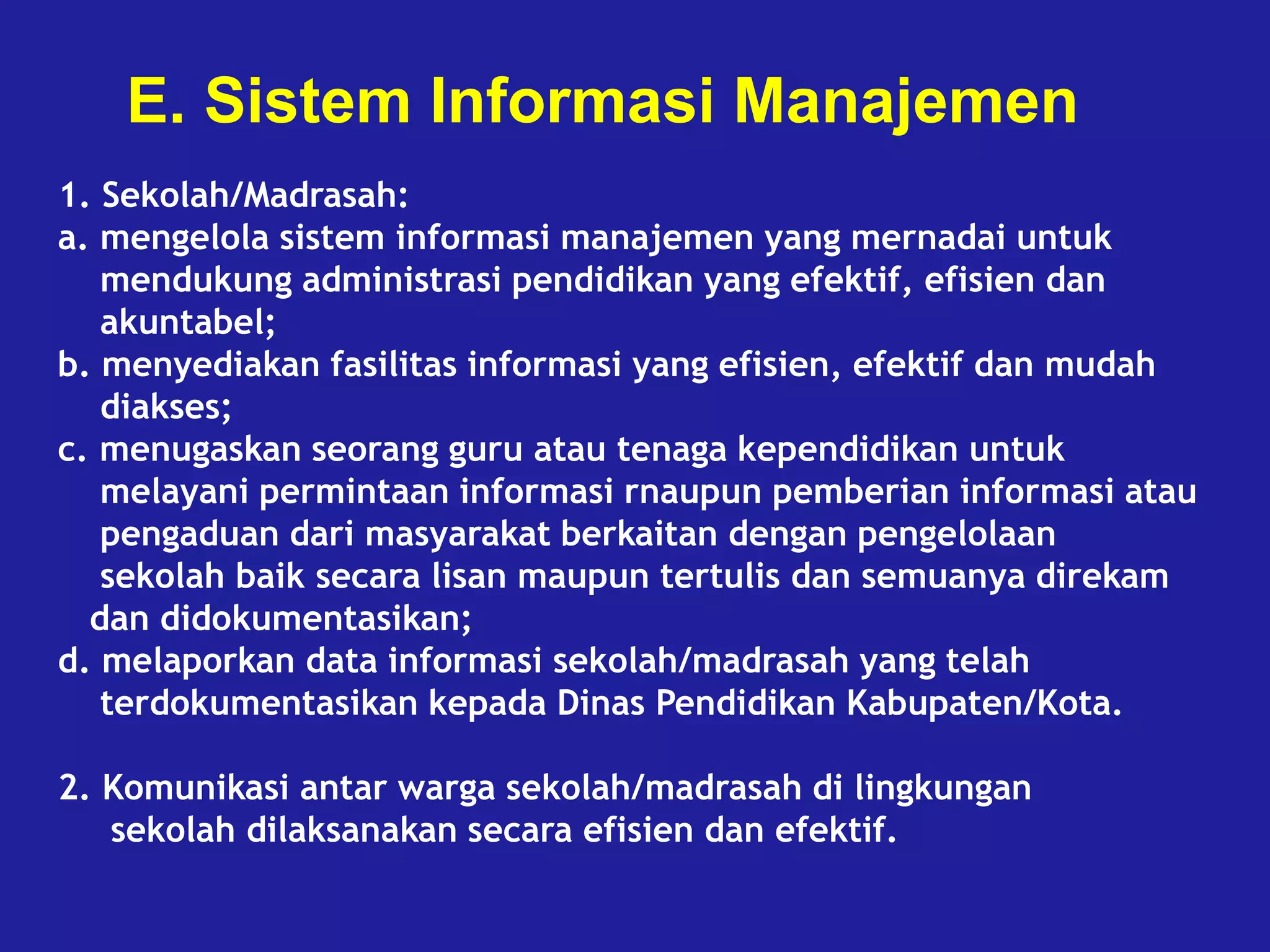 Standar Pengelolaan Pendidikan Oleh Satuan Pendidik Dasar dan Mengengah ...