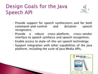 02 state of the art speech technology using java speech api@egsp 25.08.2011
