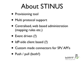 STINUS - Federated Provisioning | KEY