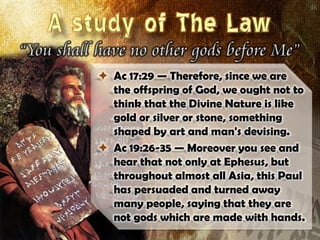 Study Of The Law Part 2 - The 10 Commandments (1-3) | PDF