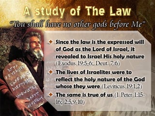 Study Of The Law Part 2 - The 10 Commandments (1-3) | PDF