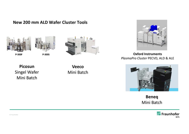 ALD/CVD APPLICATIONS, EQUIPMENT AND PRECURSORS IN HIGH VOLUME ...