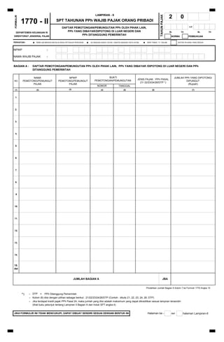 02 tambahan form 1770 ii 2009 | PDF