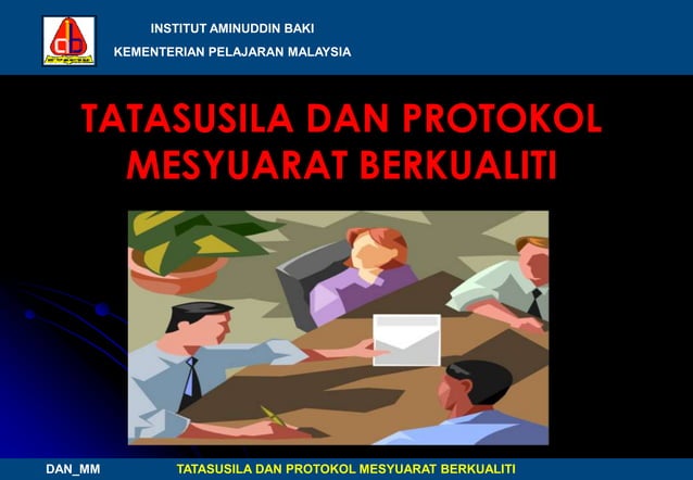 tatasusila dan protokol mesyuarat | PPS