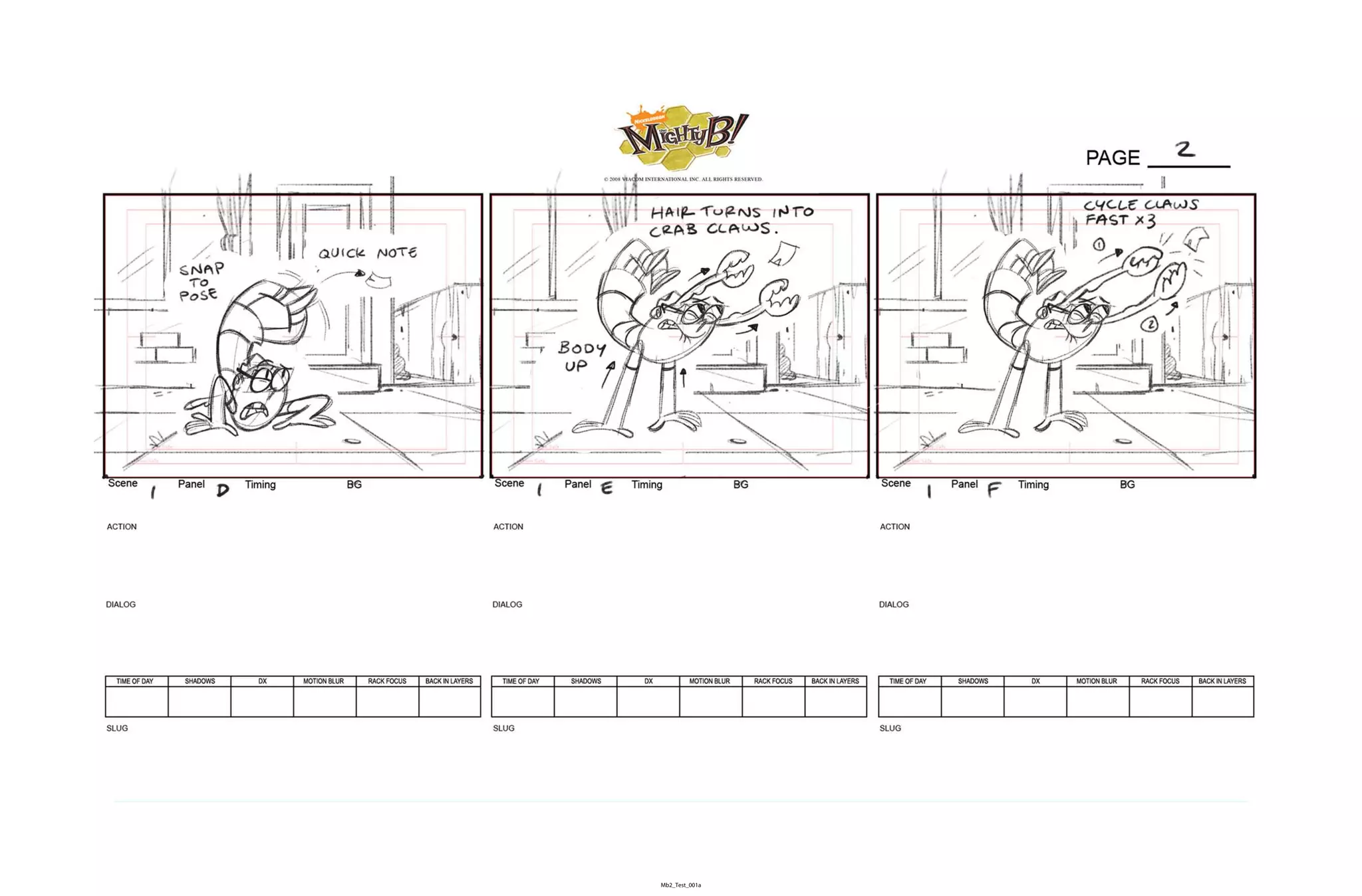 The MightyB! Storyboard Sample | PDF