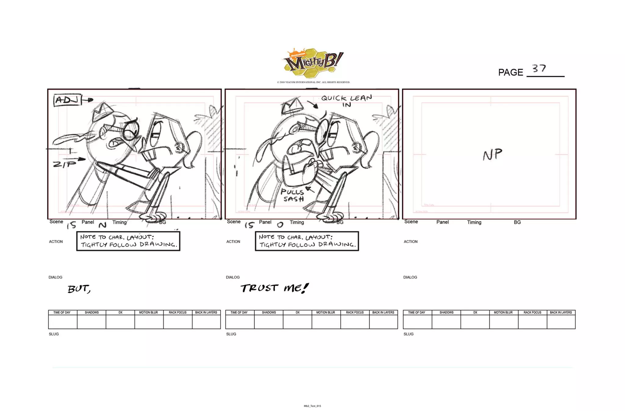 The MightyB! Storyboard Sample | PDF