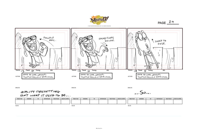The MightyB! Storyboard Sample | PDF