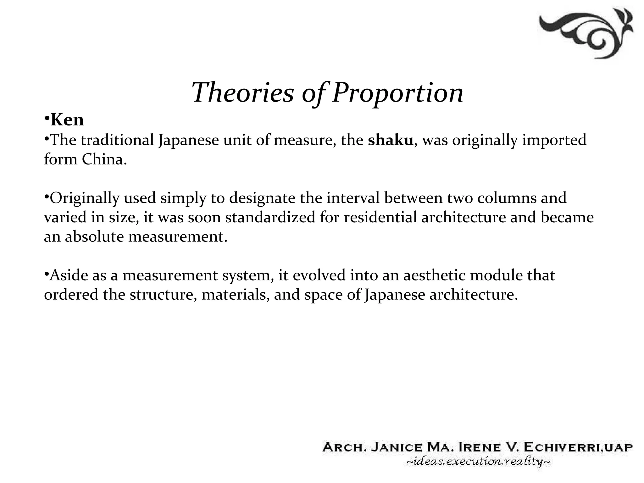 02 theories of proportion | PPT