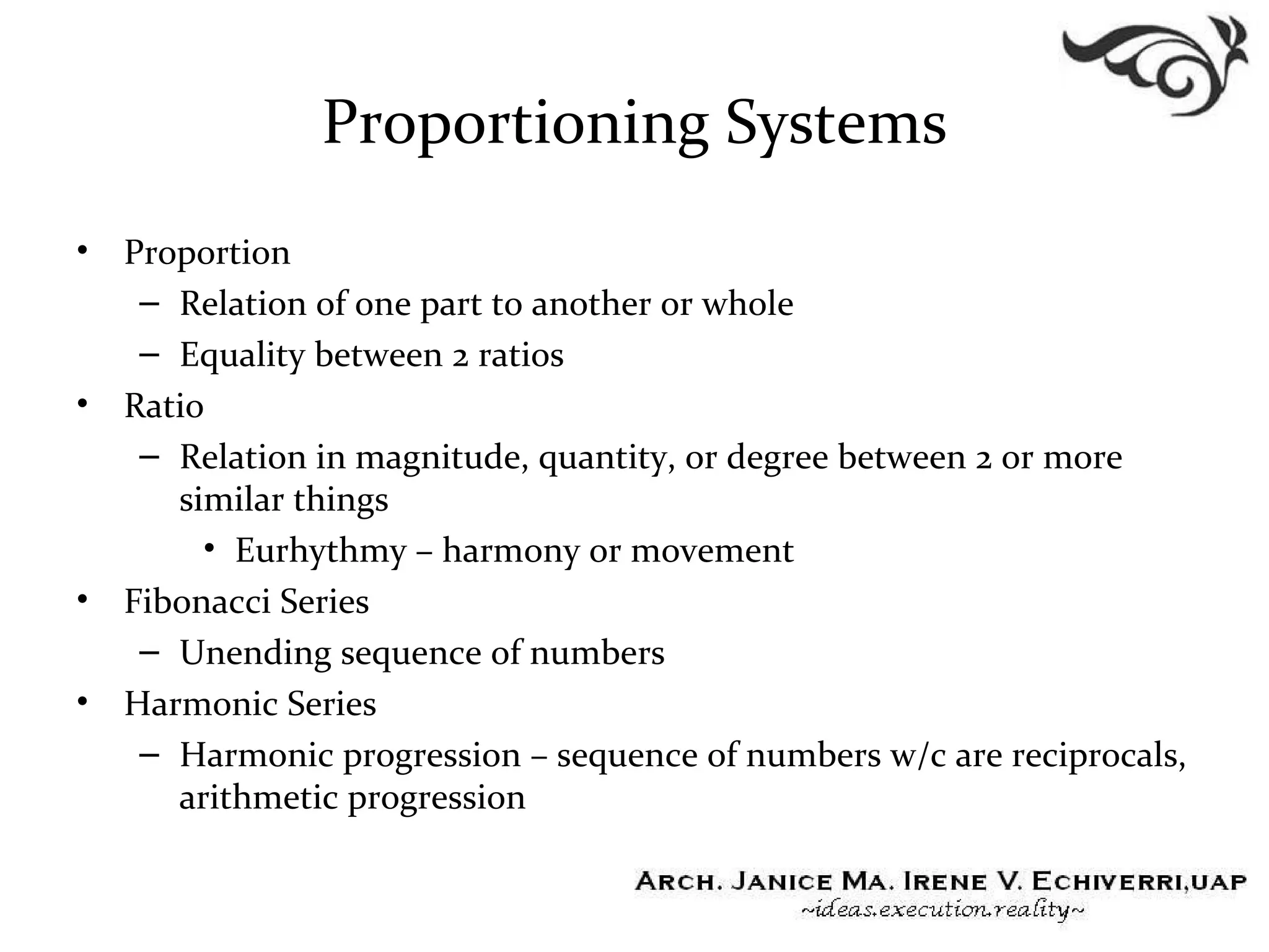 02 theories of proportion | PPT