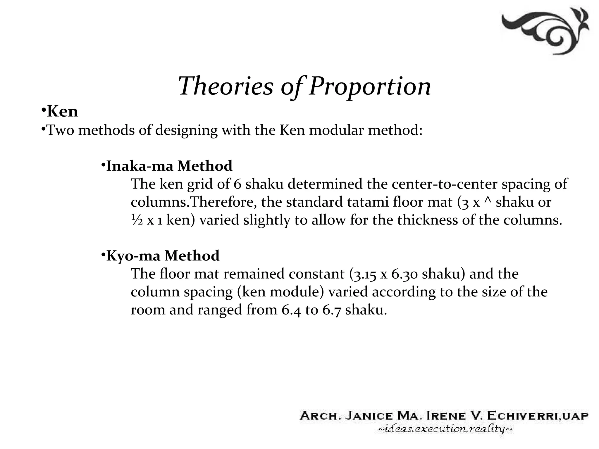02 theories of proportion | PPT