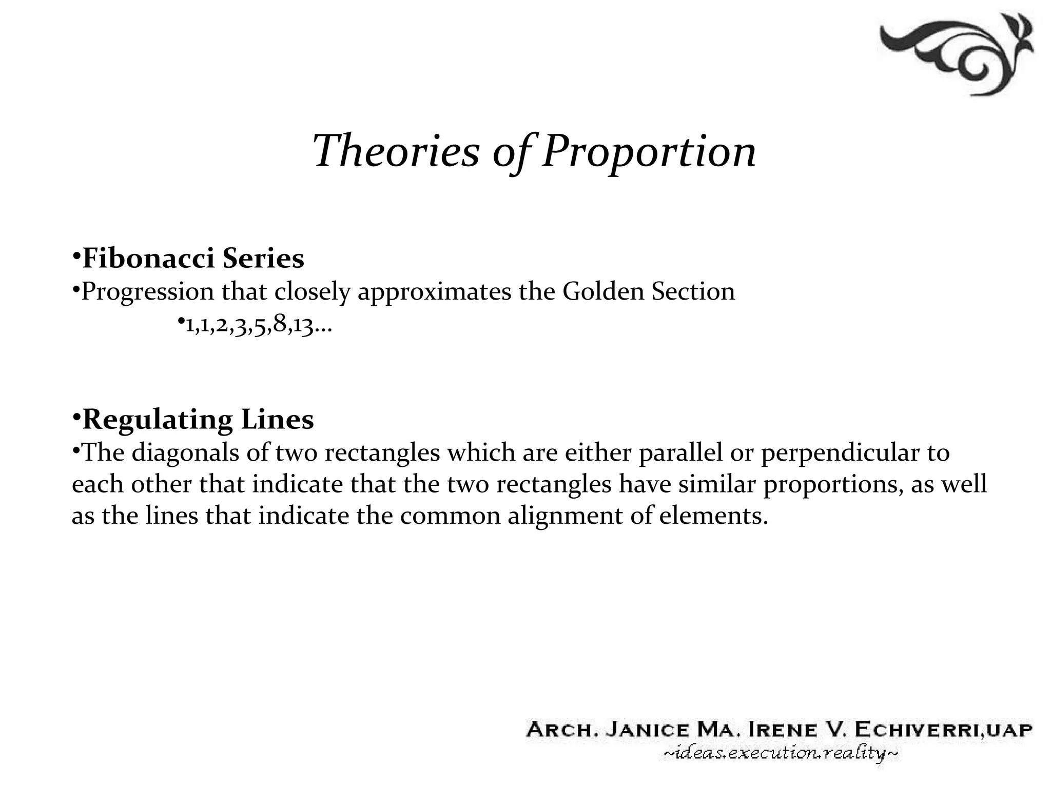 02 theories of proportion | PPT