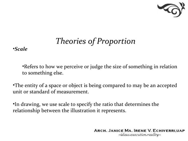 02 theories of proportion | PPT