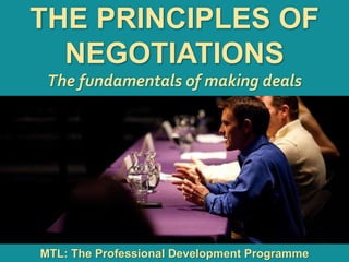 The Principles of Negotiations | PPT