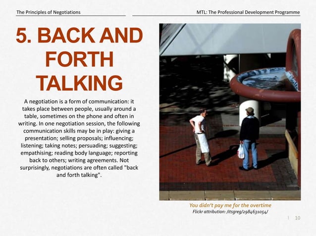 The Principles of Negotiations | PPT