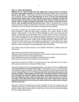 02 The Rapture Lesson | DOC