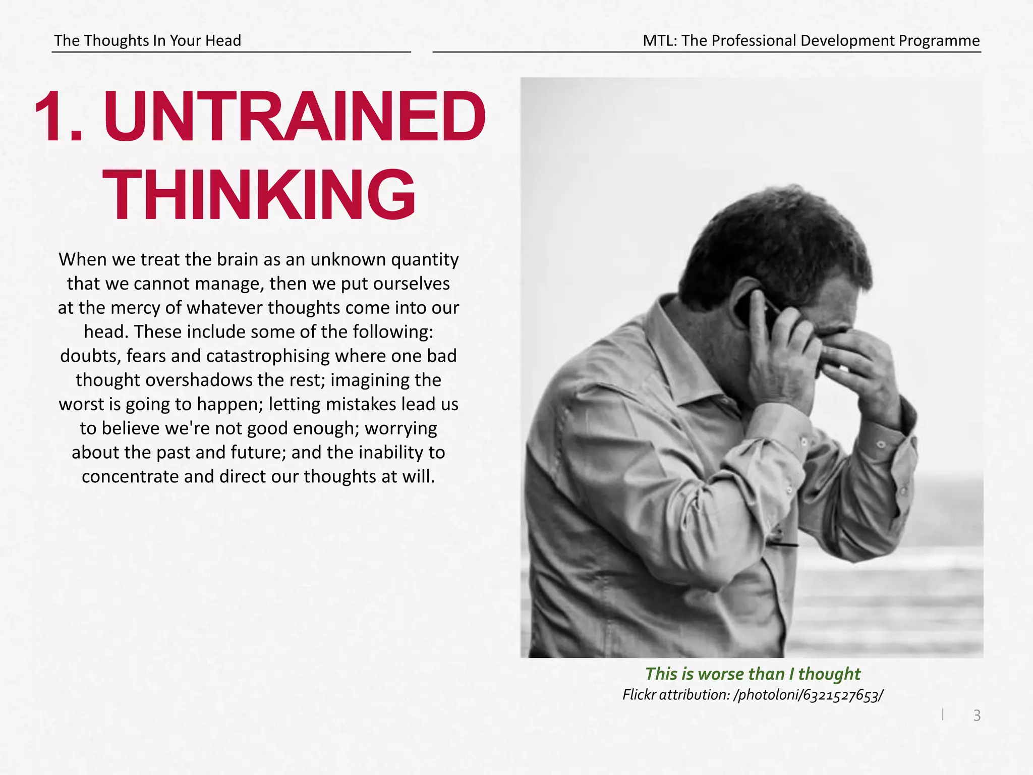 The Thoughts in Your Head | PPT