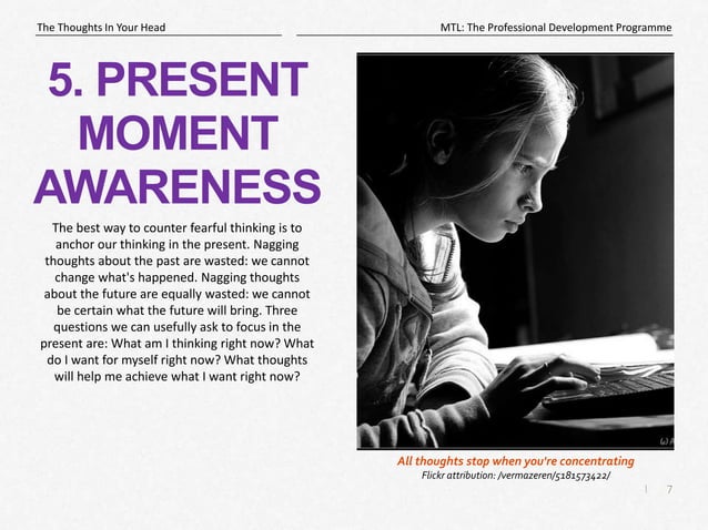 The Thoughts in Your Head | PPT