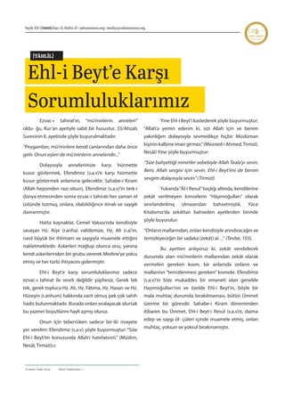 [Tâhlil] - Ebubekir Sifil - Ehl-i Sünnet'in Ehl-i Beyt'e Bakışı | PDF