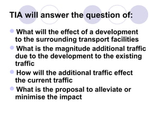 02 traffic impact assessment | PPT