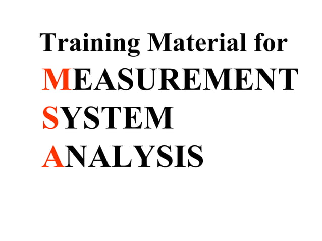 02training material for msa | PPT