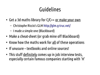 Computer Graphics - Lecture 02 transformation | PDF | 3-D Graphics | Computer Software and ...