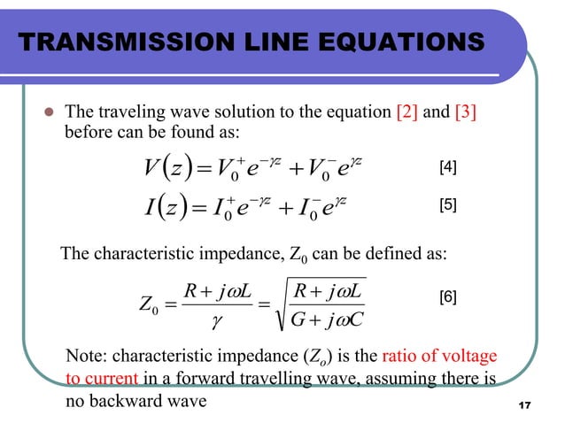 transmission line theory prp | PPT