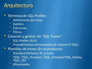 02 troubleshooting essentials sql server profiler - sql pass peru | PPT