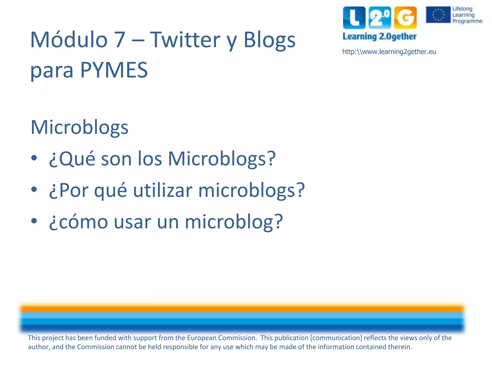 L2G Microblogs para Pymes | PPTX