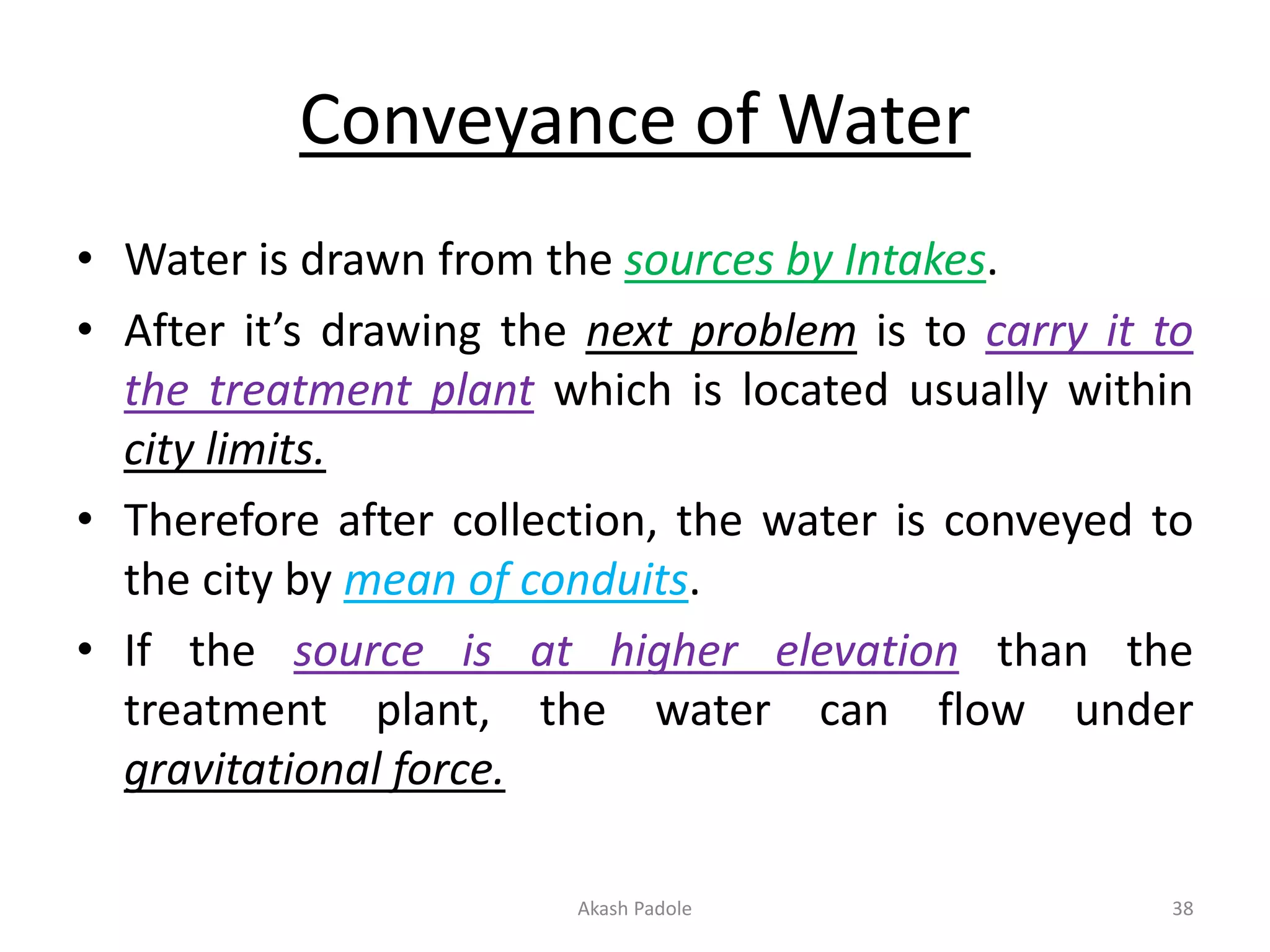 02 Types of Intake Structures | PPTX