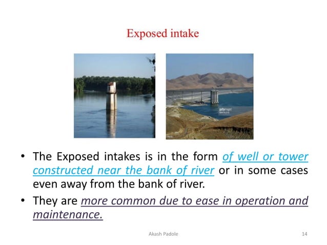 02 Types Of Intake Structures Pptx Chemistry Science
