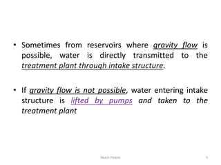 02 Types of Intake Structures | PPTX