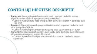 Uji Hipotesis Deskriptif, Parametris-Non Parametris.pptx
