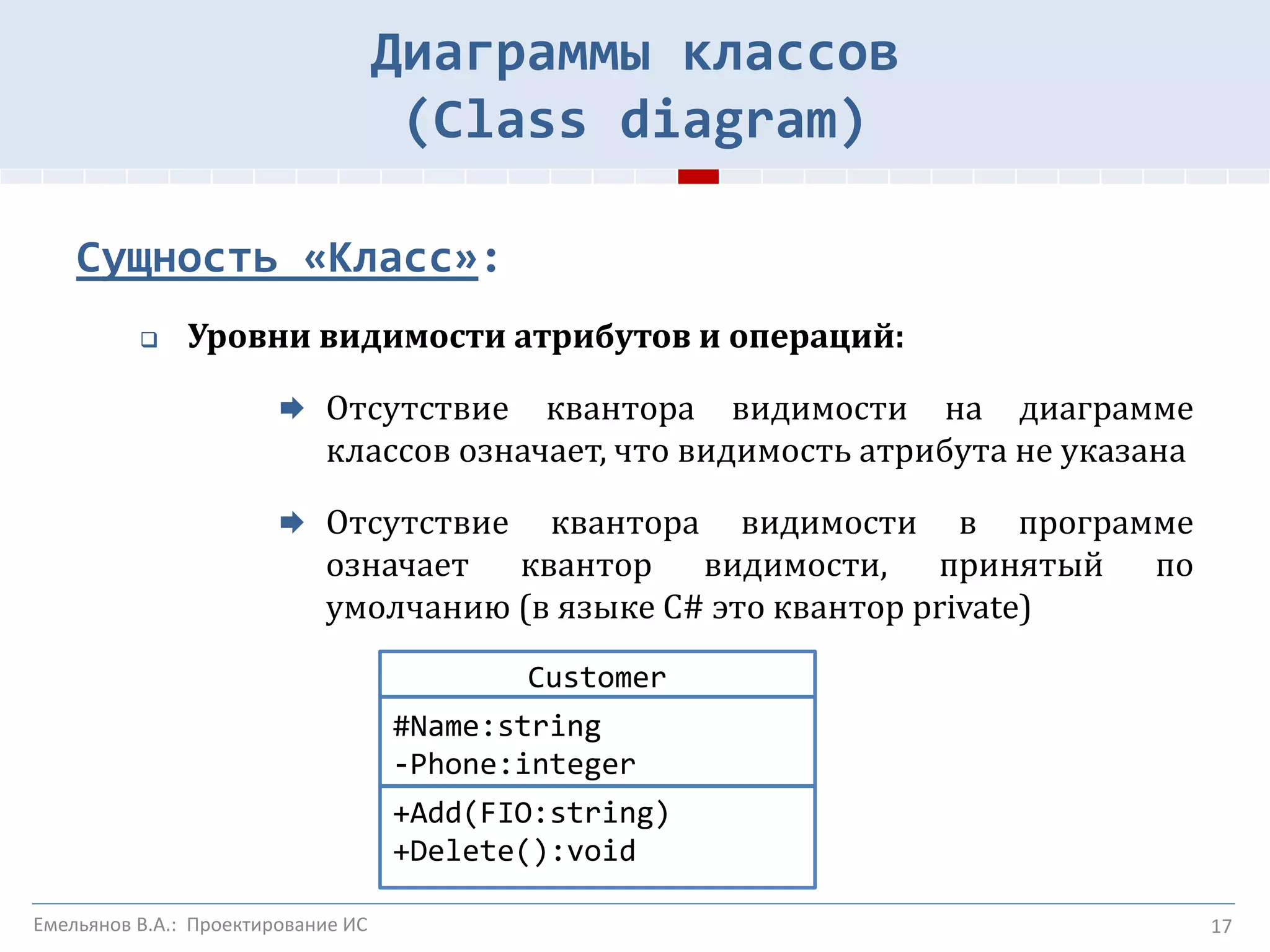 Лекция 2. UML (static logical model) | PDF