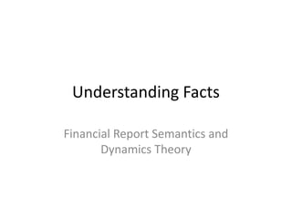Understanding Facts | PPT