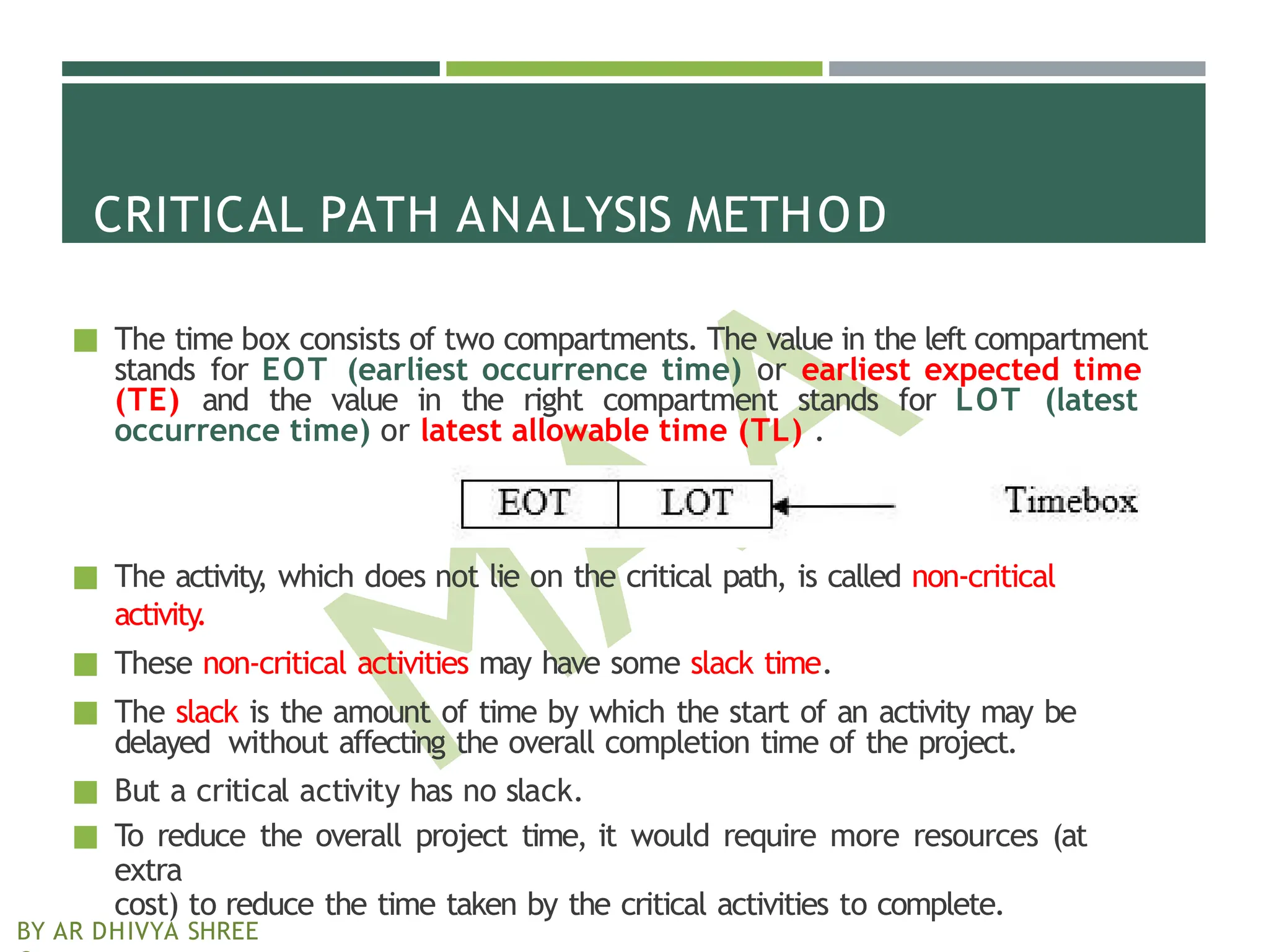 Critical Path Methods - Unit 2 With Problems | PPTX