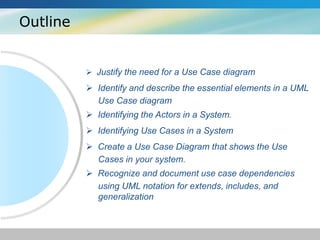 Lesson02_Use Case Diagrams | PPTX