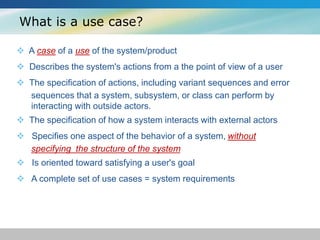 Lesson02_Use Case Diagrams | PPTX