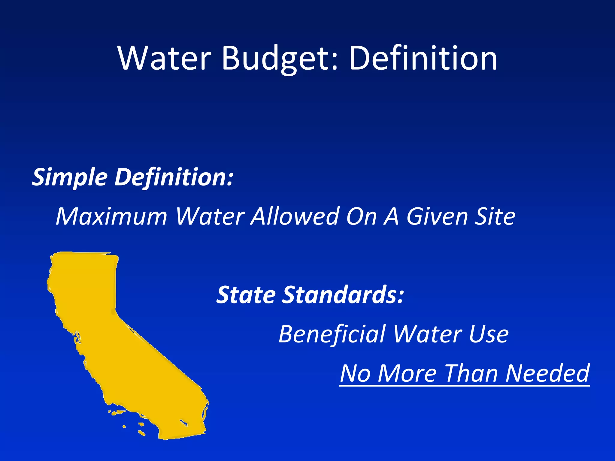 Useful Tools For Water Conservation:Water Budgets - Helix | PDF