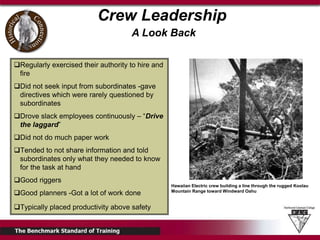 CREW LEADERSHIP HISTORY | PPTX
