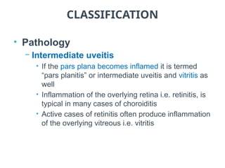 common eye disorder : uveitis ppt (infamation of uvea) | PPTX