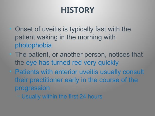 common eye disorder : uveitis ppt (infamation of uvea) | PPT