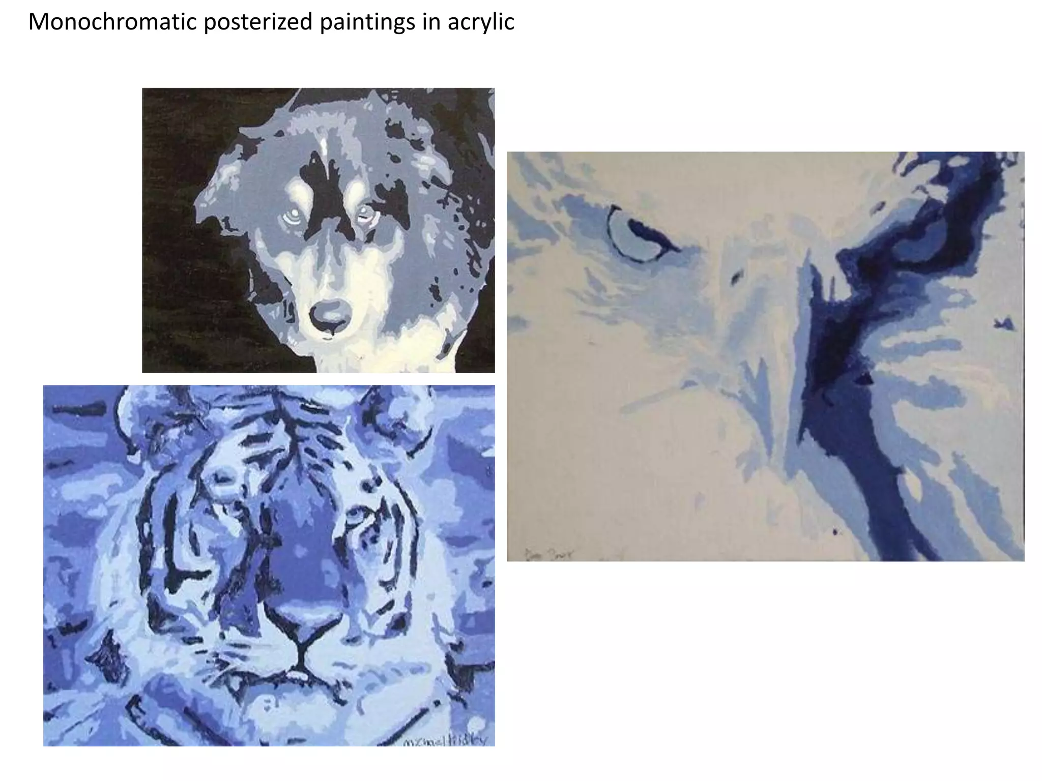 Value painting assignments- posterized or monochromatic | PPTX