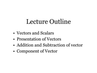 02 vectors | PPT | Physics | Science