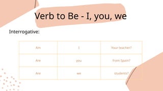 Arquivo para iniciantes - Verb to be.pptx