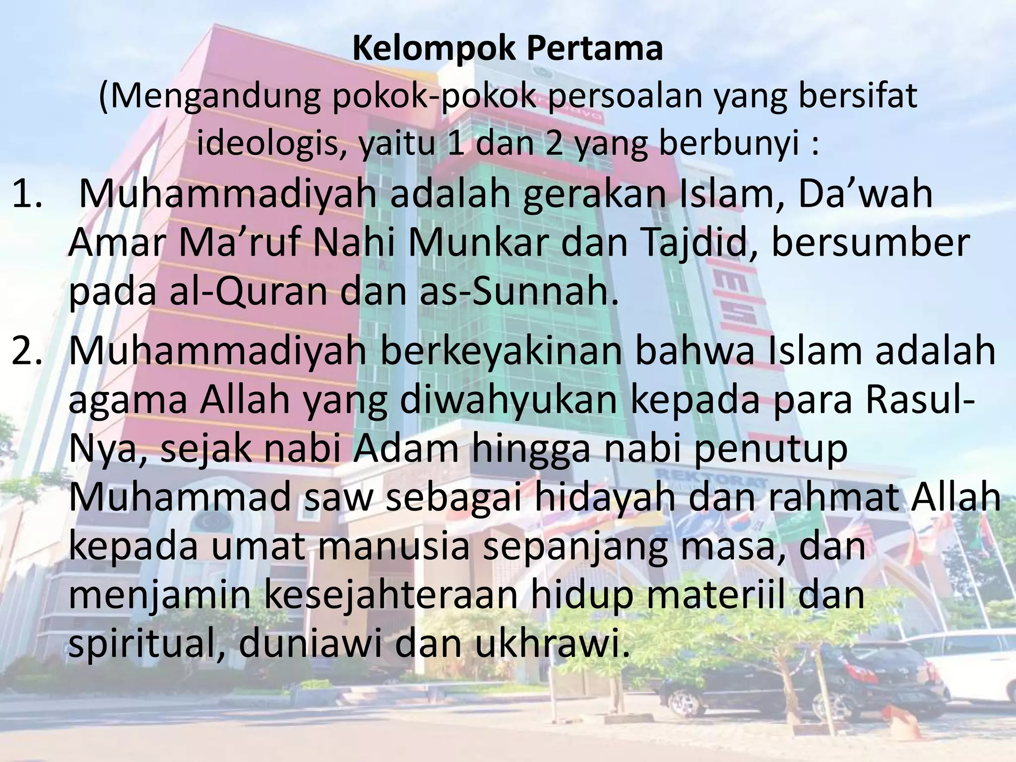 MKCH Muhammadiyah | PPTX